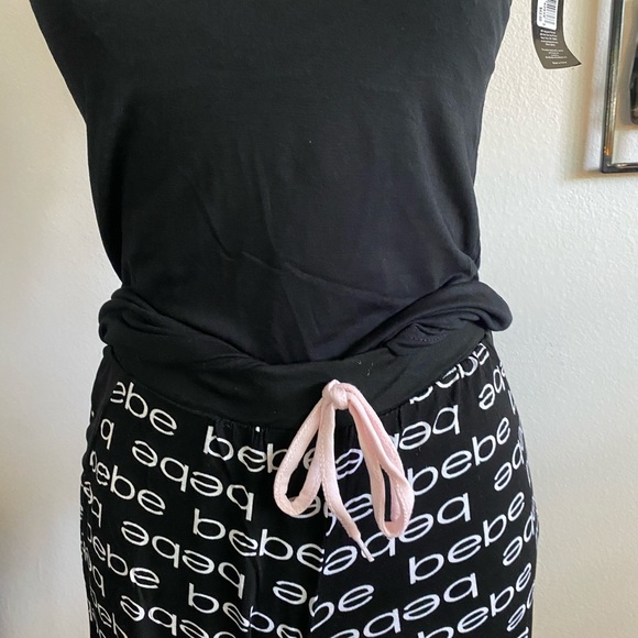 bebe | Intimates & Sleepwear | Bebe 2piece Pajamas Set Black And White ...